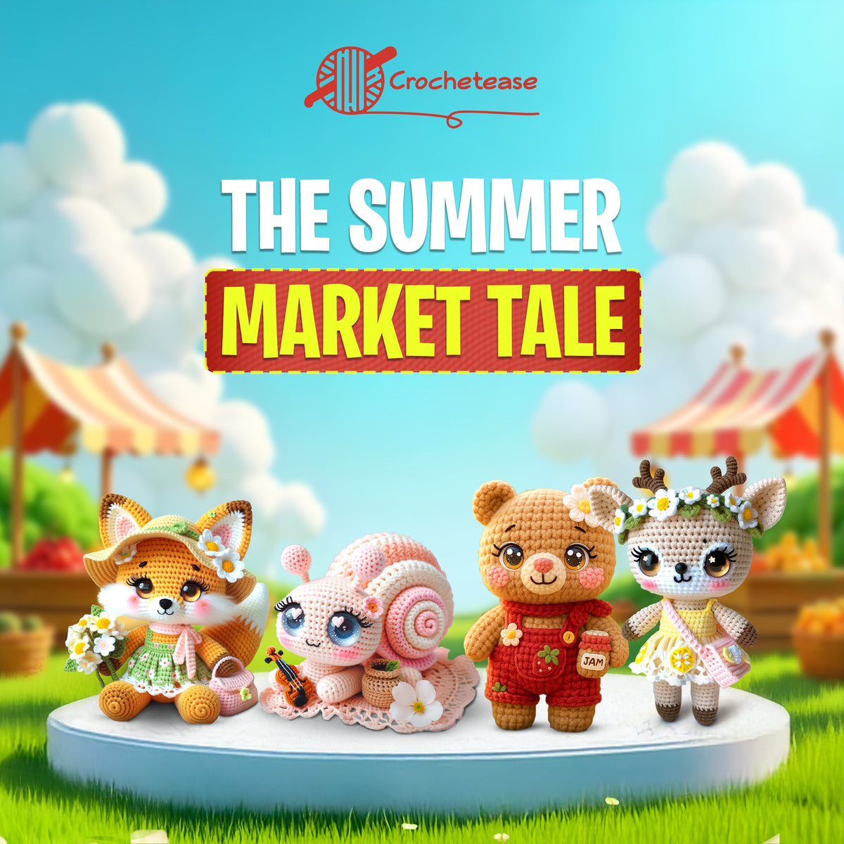 4 in 1 : The Summer Market Tale – Crochet Pattern – Crochetease